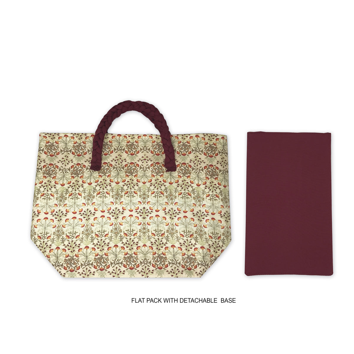 Delicate Floral Roll down Bag/Basket – MASALA WORKS