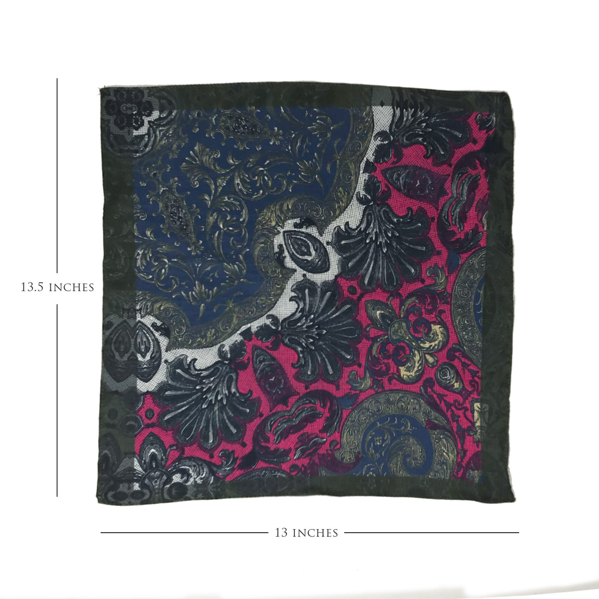 Ornate Print Pocket Square – MASALA WORKS